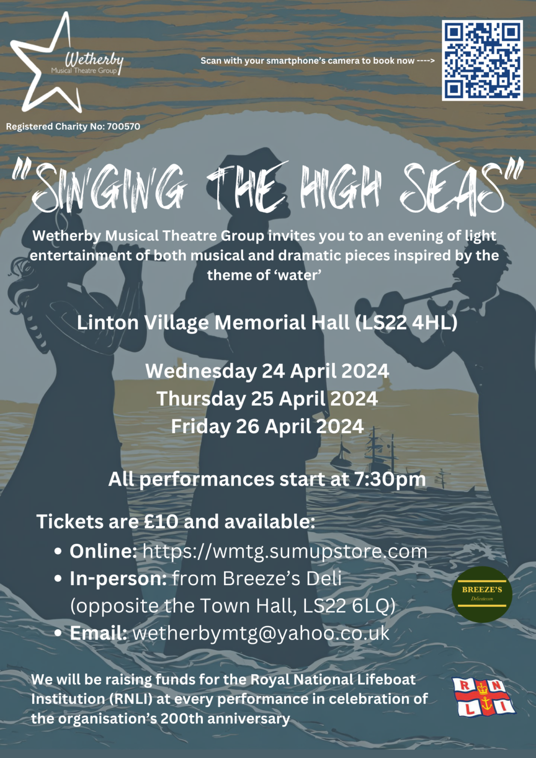 Singing the High Seas, 2024 (Cabaret) - Wetherby Musical Theatre Group